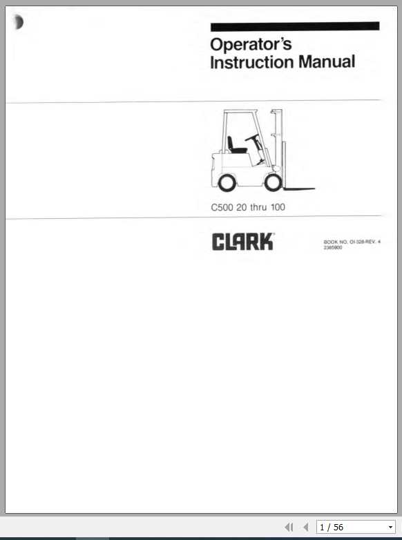 Clark C20 25 30 32 CL 9789 KF (HMC Tier 0) Forklift Parts Manual PDF