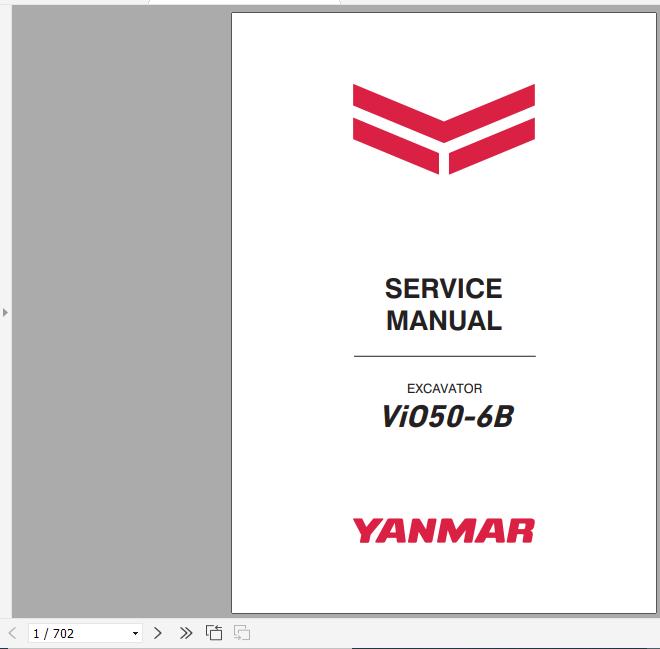 Yanmar VIO50 6B Crawler Excavators Service Manuals yanmar-vio50-6b-crawler-excavators-service-manuals