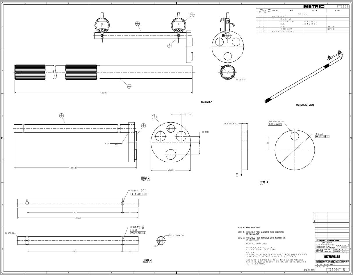 CAT FT3611 FT3650 Heavy Equipments Dimensions EN PDF