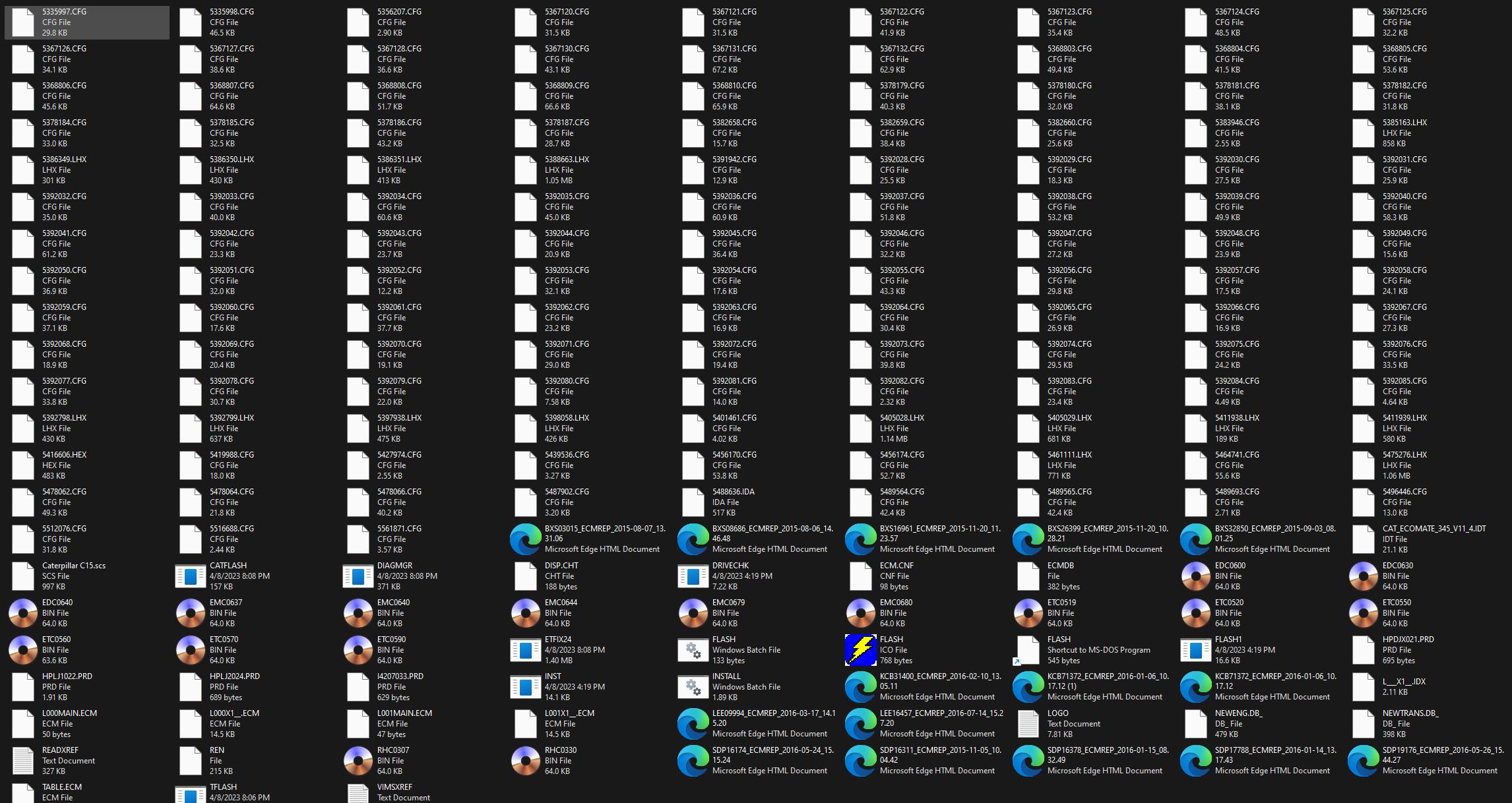 CAT Flash Files 568MB Config Collection
