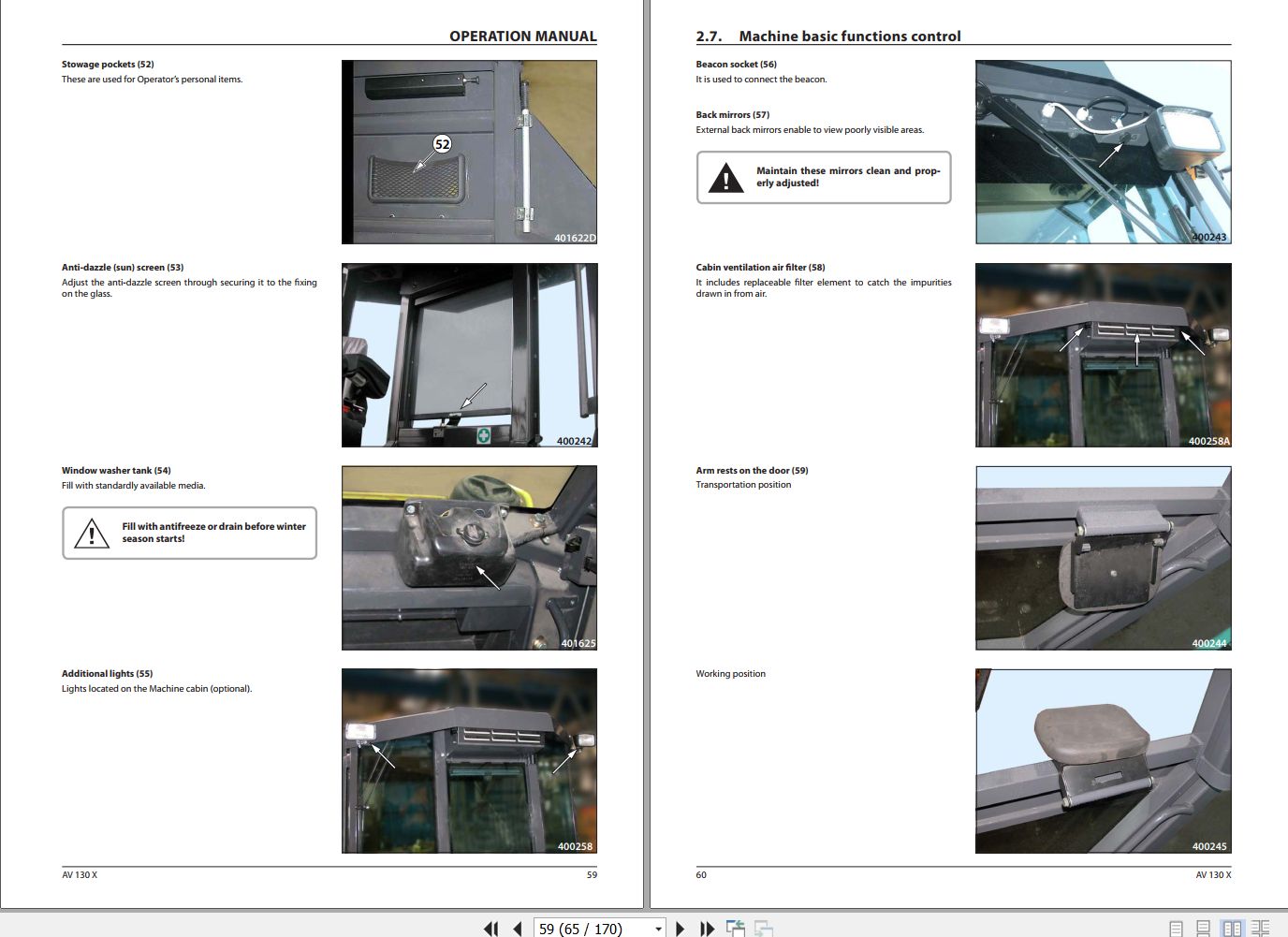 Ammann AV130X Cummins Tier 3 Diagrams and Operation Manual 04.2010 PDF