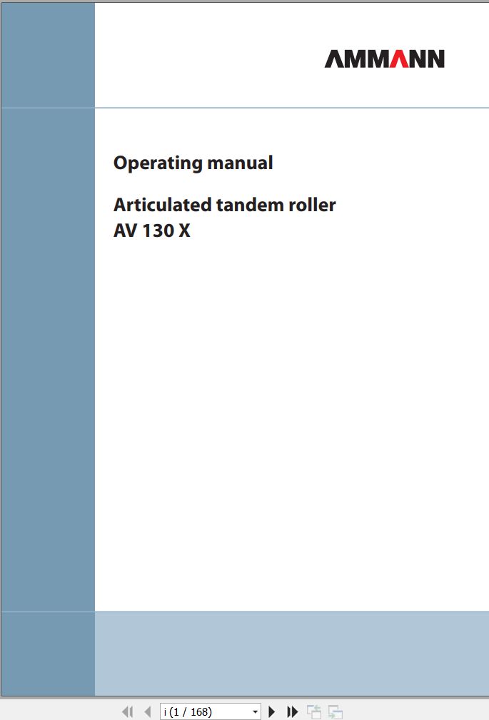 Ammann AV130X Cummins Tier 3 Diagrams and Operation Manual 07.2009 PDF