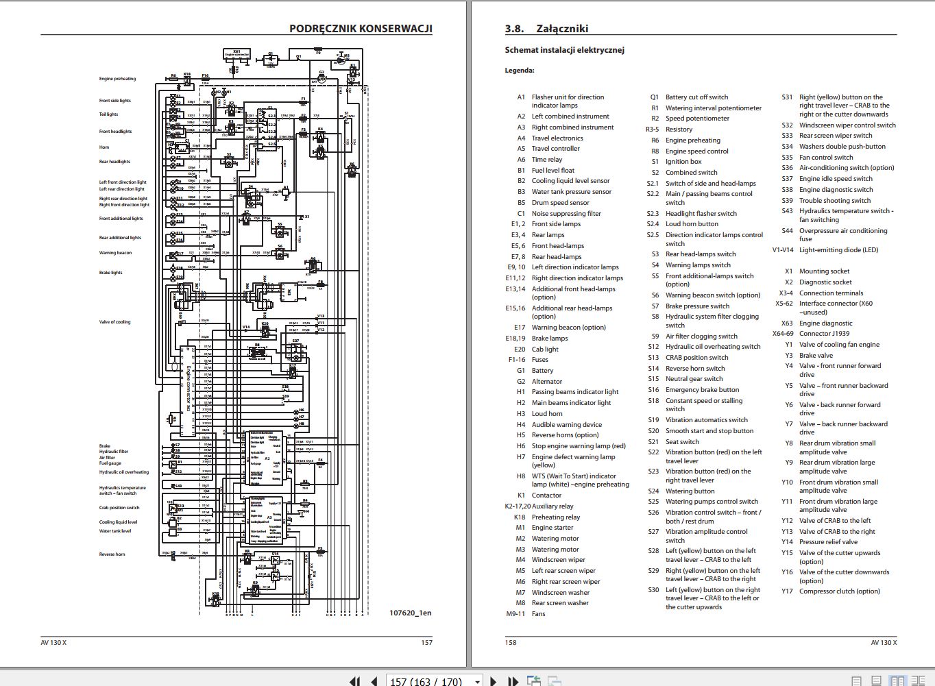 Ammann AV130X Cummins Tier 3 Diagrams and Operation Manual 4-P06402CU-PL 02.2011 PDF