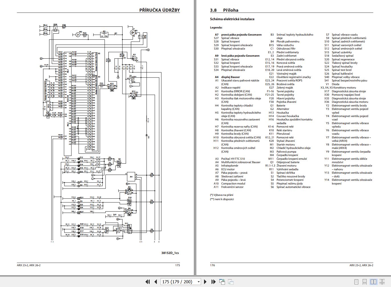 Ammann ARX23-2 ARX26-2 D1803-CR-E5 Diagrams and Operation Manual 07.2021 CZ PDF