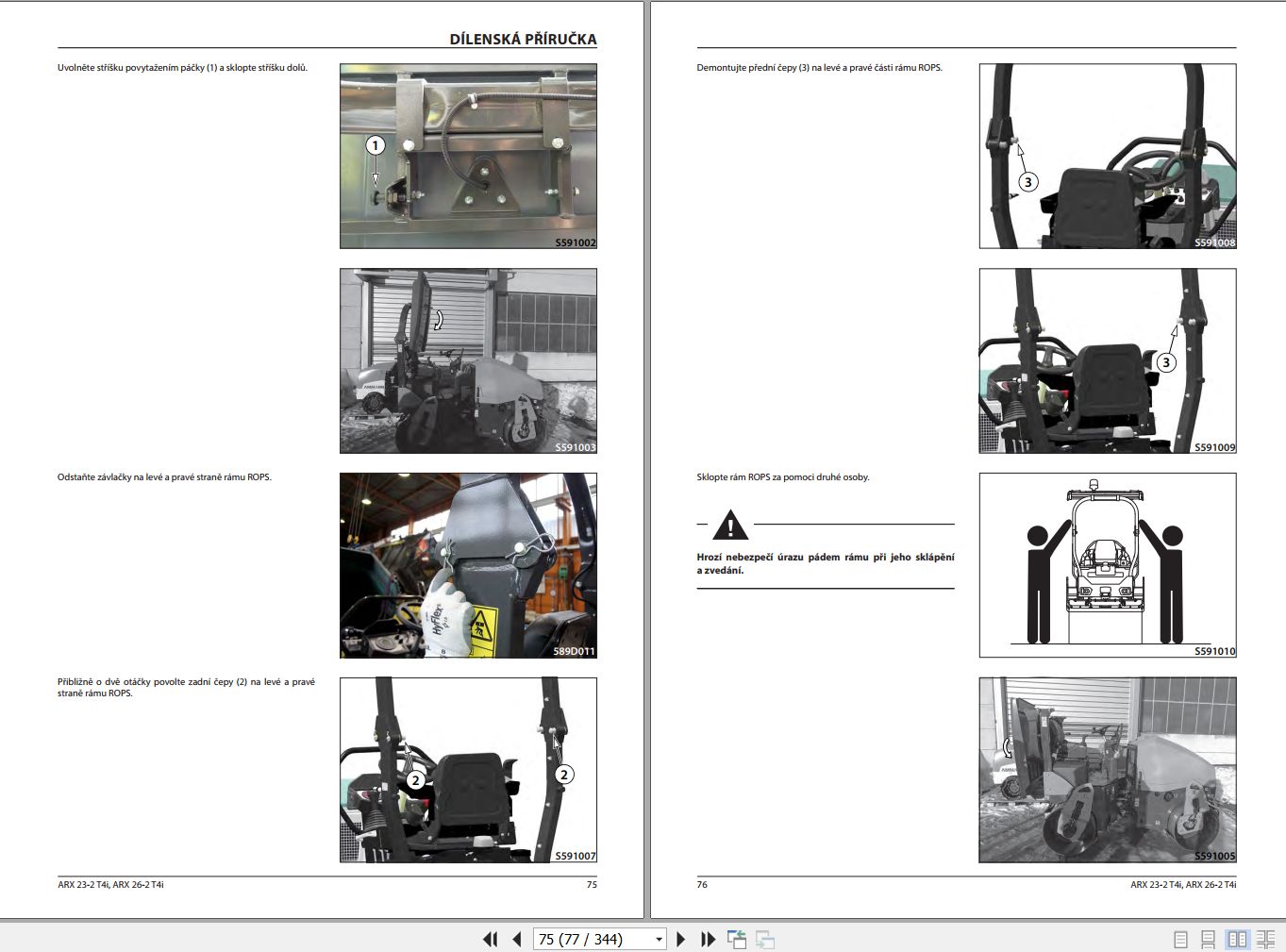 Ammann ARX23-2 ARX26-2 D1803-M-DI-E3B Diagrams and Workshop Manual 04.2022 CZ PDF