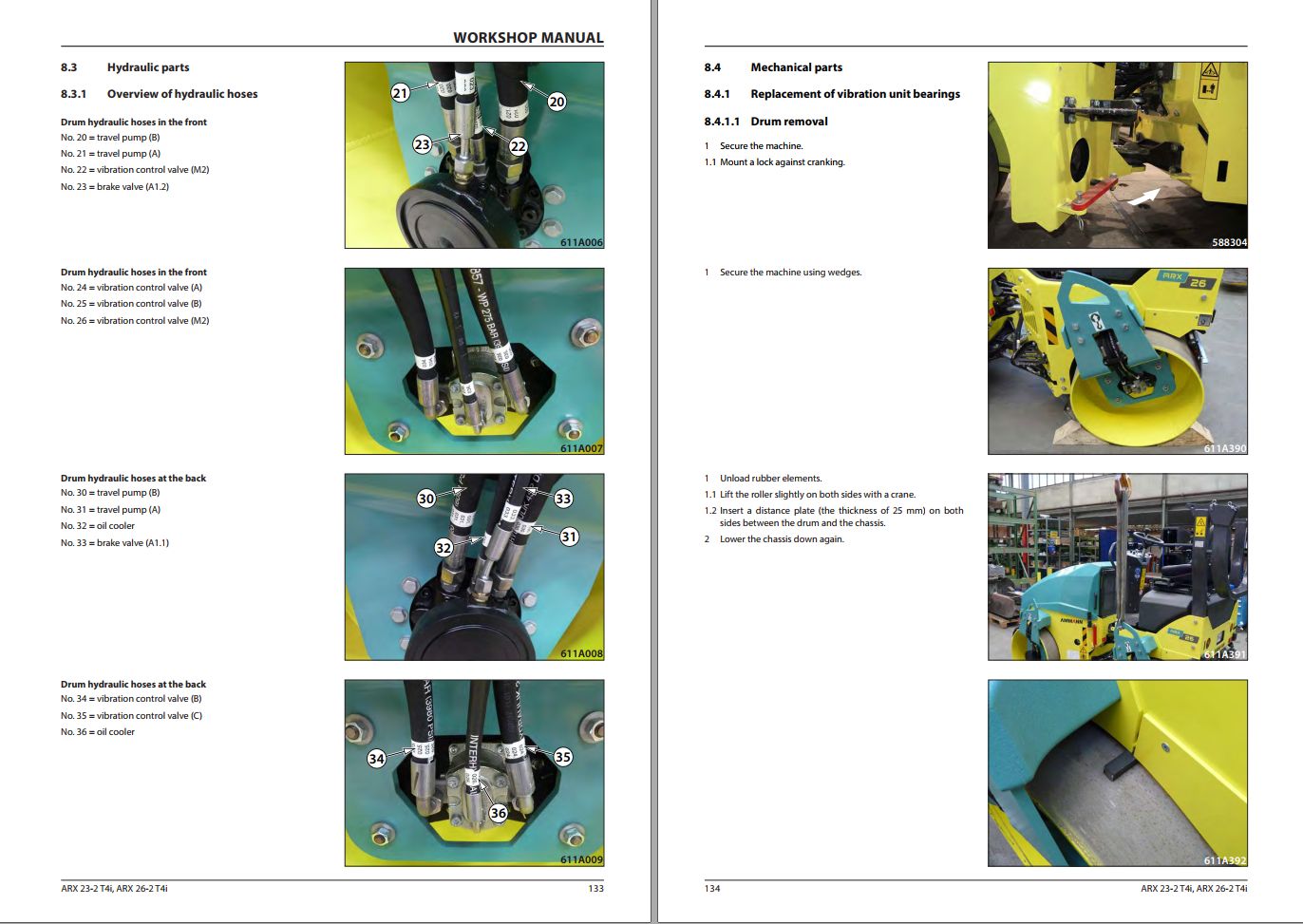 Ammann ARX23-2 ARX26-2 D1803-M-DI-E3B Diagrams and Workshop Manual 04.2022 EN PDF