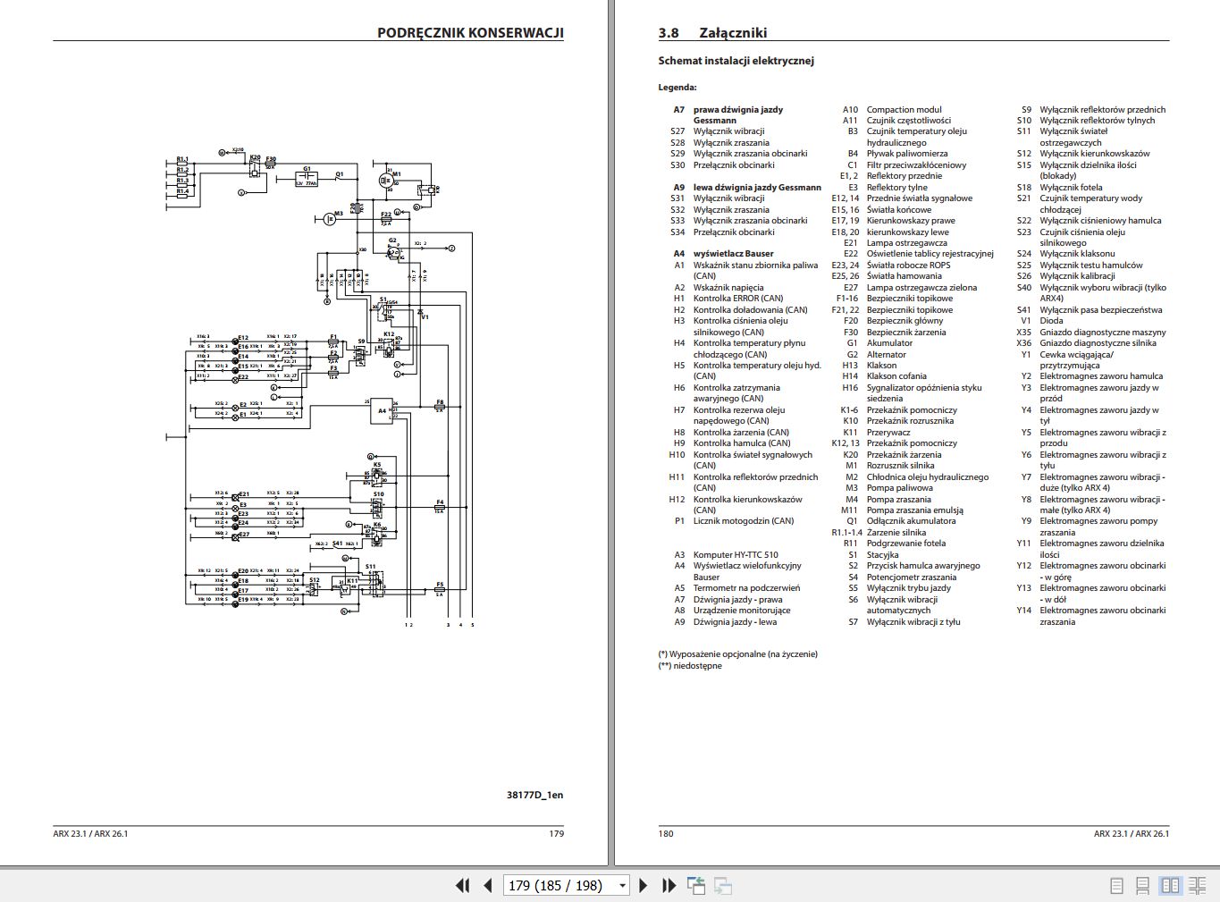 Ammann ARX23.1 ARX26.1 D1703-M-DI-E4B Diagrams and Operation Manual 04.2022 PL PDF