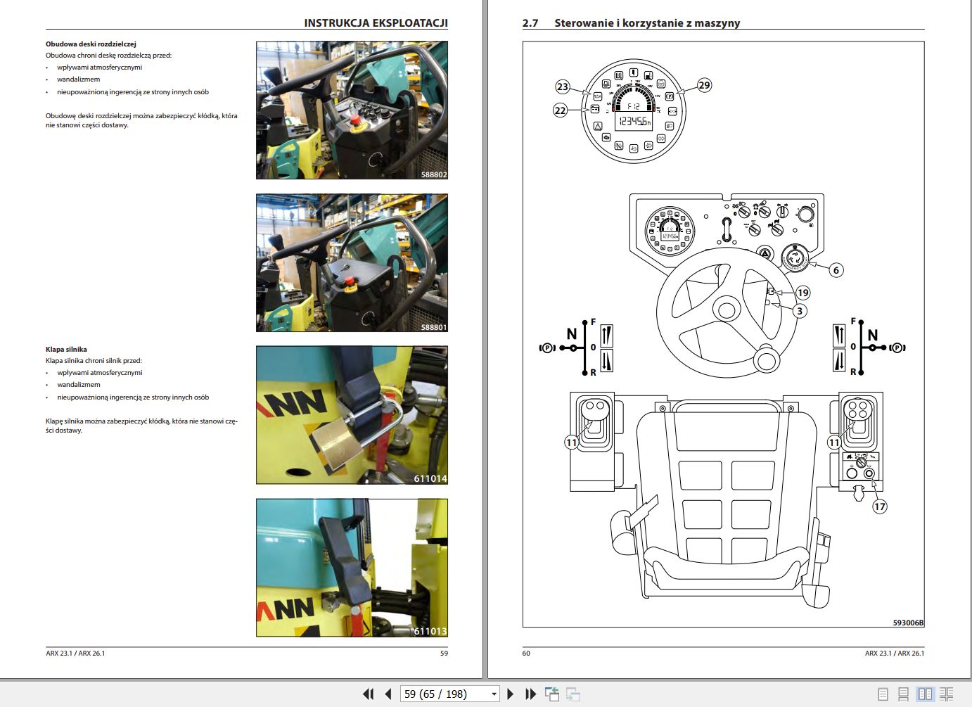 Ammann ARX23.1 ARX26.1 D1703-M-DI-E4B Diagrams and Operation Manual 07.2022 PL PDF