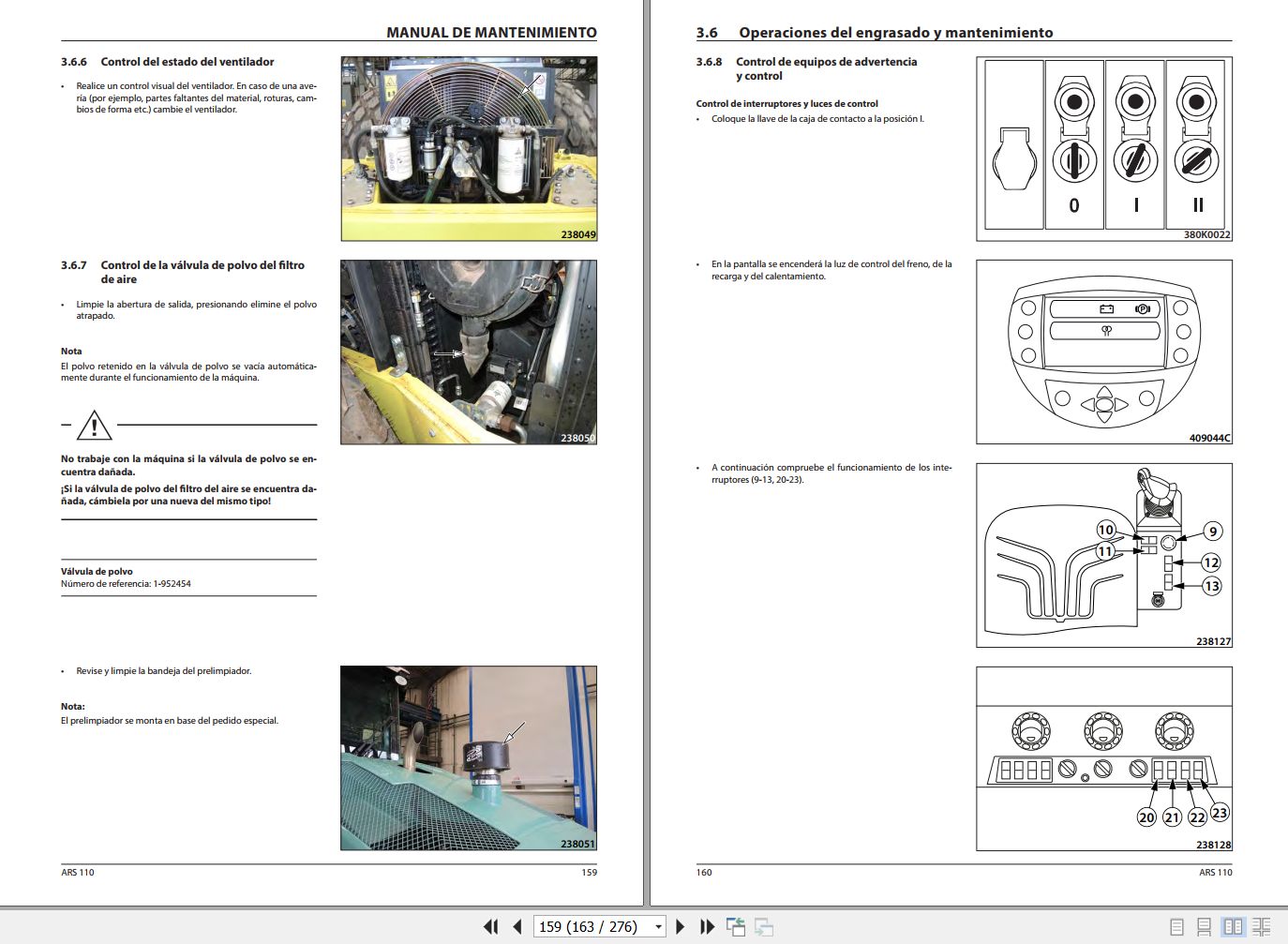 Ammann ARS110 TCD3.6 L4 Stage V Diagrams and Operation Manual 07.2022 ES PDF