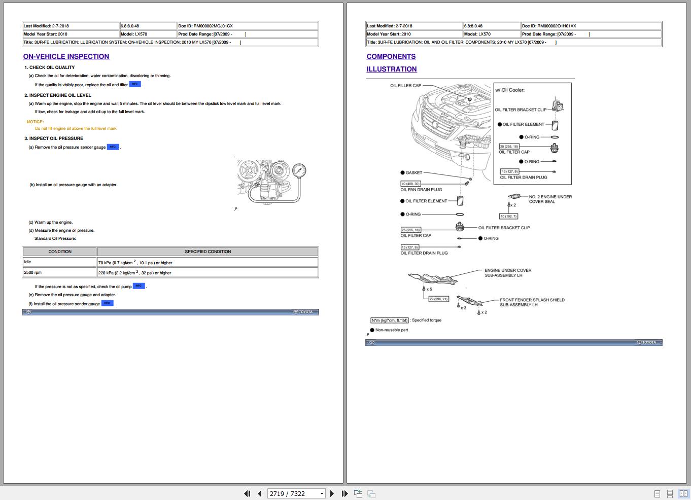 Lexus LX570 RM14H0U 2010 Workshop Manual PDF