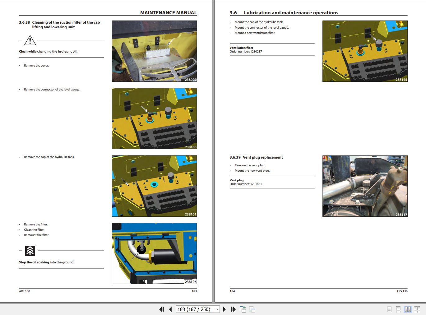 Ammann ARS130 TCD3.6 L4 Stage IV Diagrams and Operation Manual 01.2020 PDF