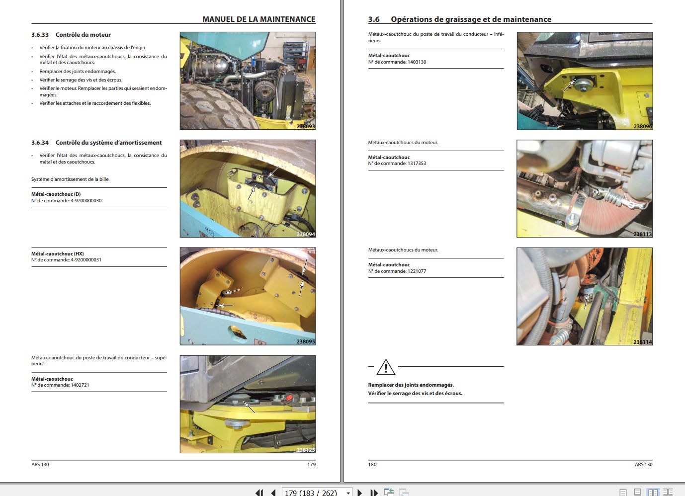 Ammann ARS130 TCD3.6 L4 Stage IV Diagrams and Operation Manual 01.2021 FR PDF