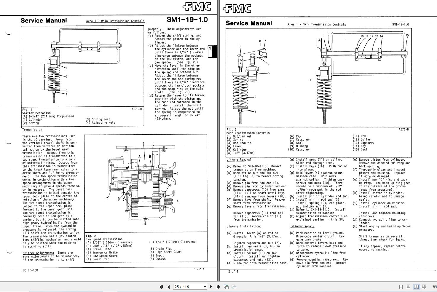 Link Belt UC-108B Crane Service Manual PDF