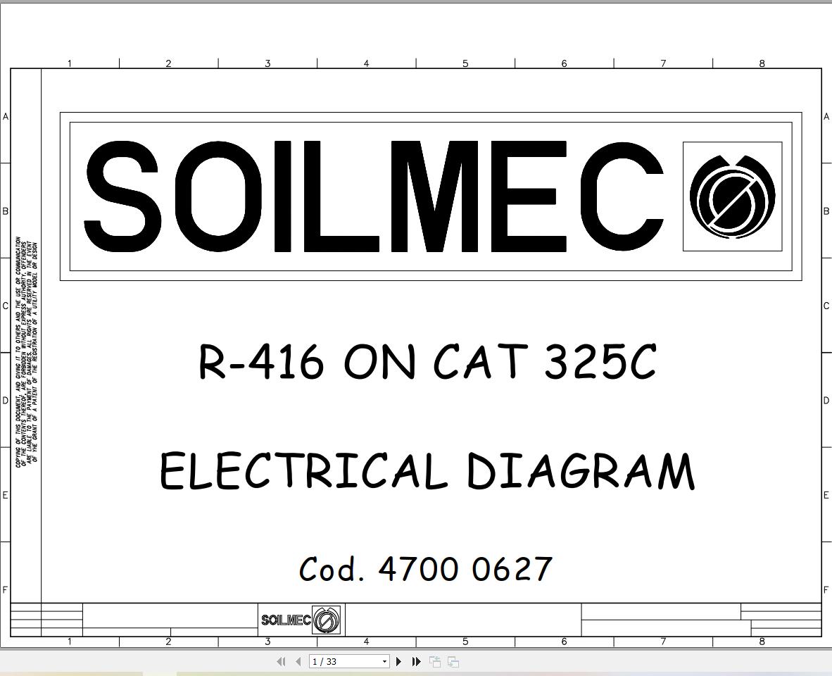 Soilmec R416 Drill Electric and Hydraulic Diagrams PDF