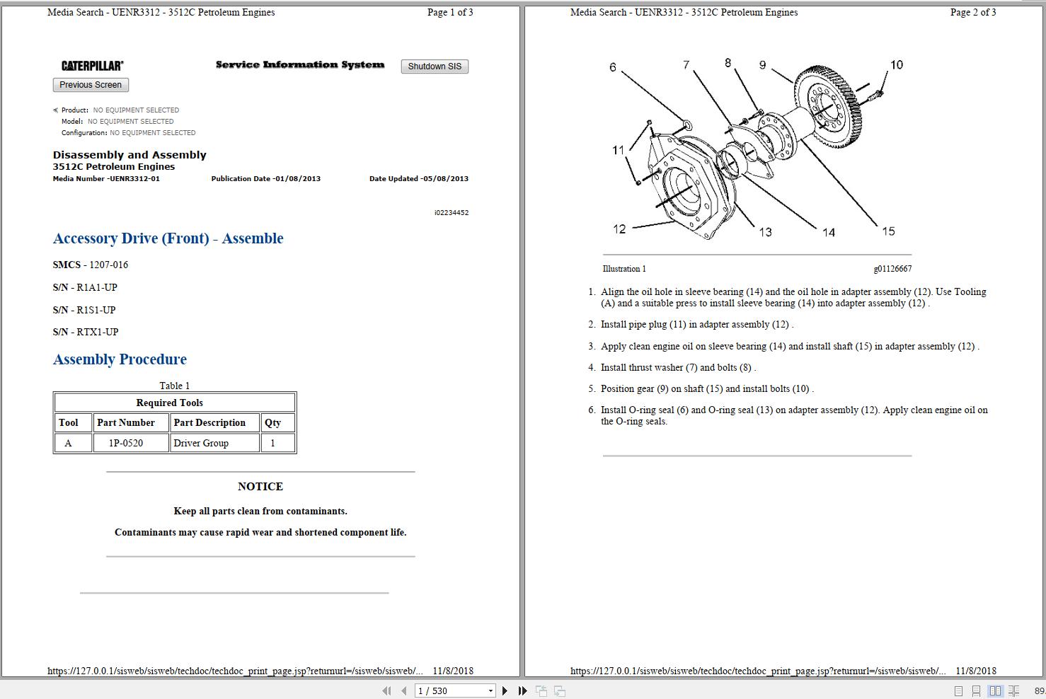 CAT TH48-E70 PLZ Diagram and Operation Assembly Manual PDF