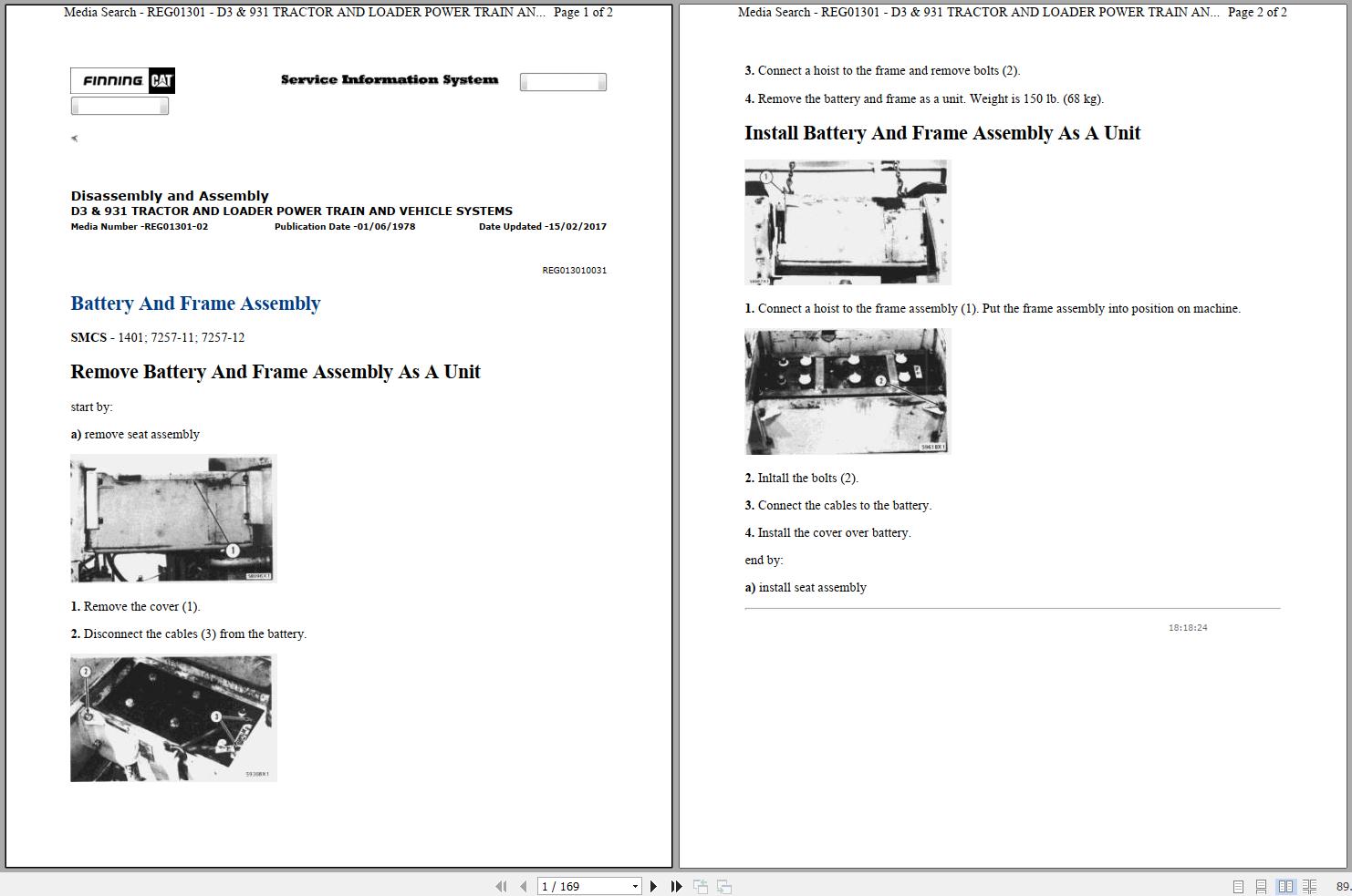 Caterpillar D3 79U Operation Maintenance and Service Manual PDF