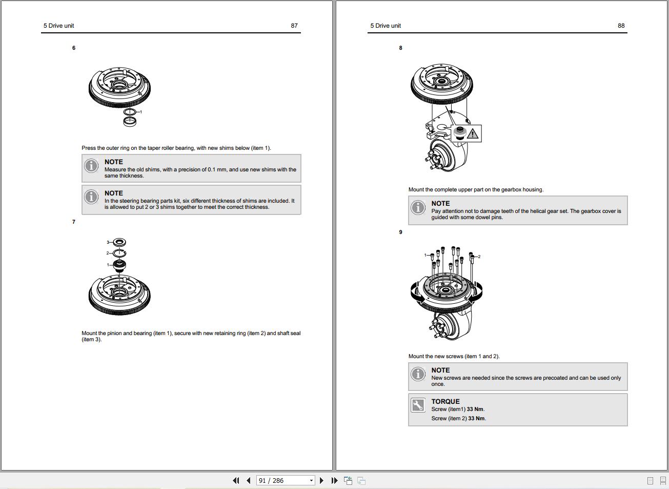 Mitsubishi PBV20N3D to SBF16N3SS Forklift Diagrams and Service Manual PDF