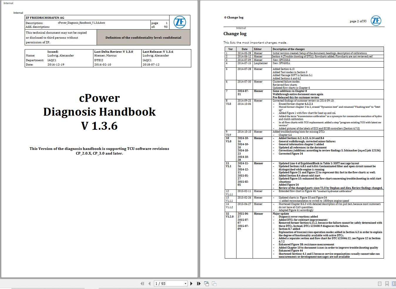 ZF Cpower V 1.3.6 Diagnosis Handbook PDF