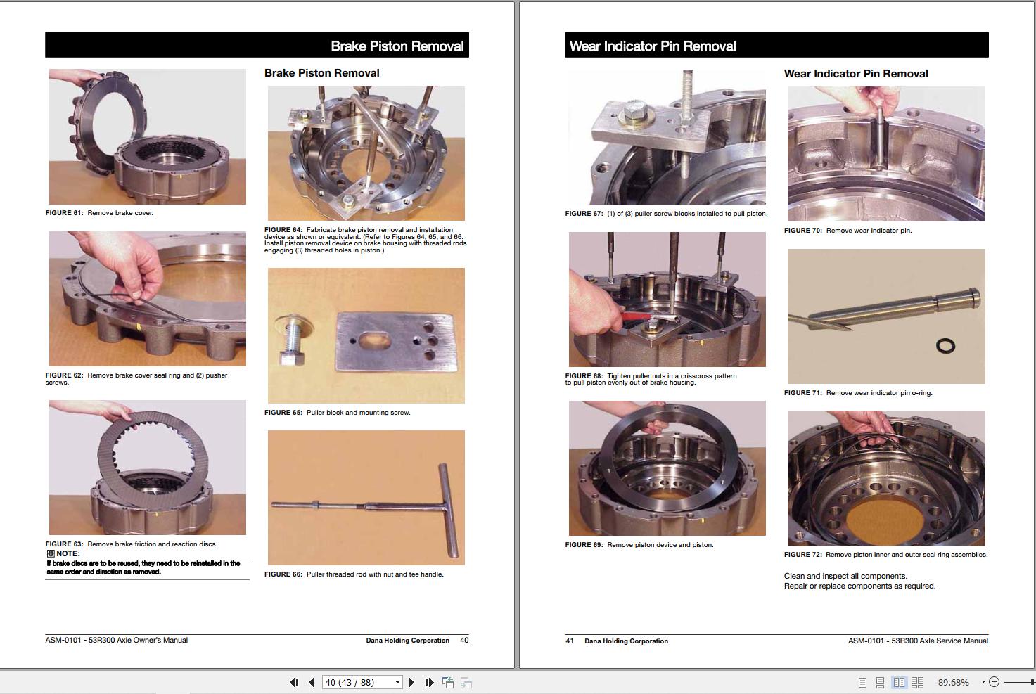 Dana 53R300 Axle Service Manual ASM-0101 PDF