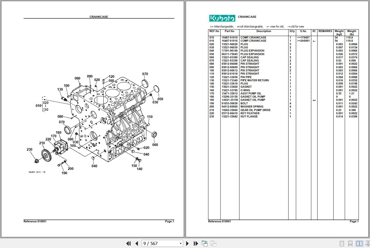Kubota L3410DT-GST-HST Tractor Parts Manual PDF