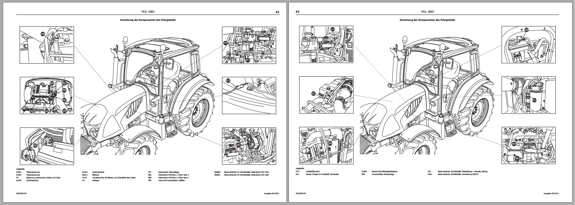 Landini 4-060 to 4-105 Tractor Service Manual 6526591M3 DE PDF