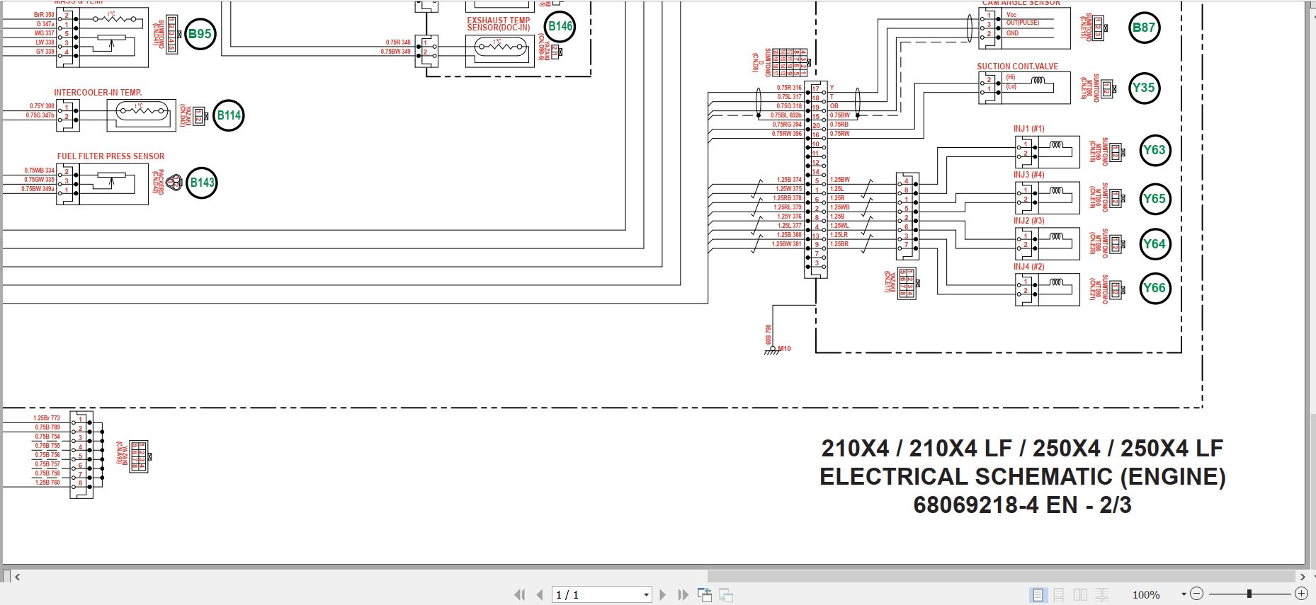 Link-Belt 210X4 210X4 LF 250X4 250X4 LF Excavator Electrical Schematic PDF