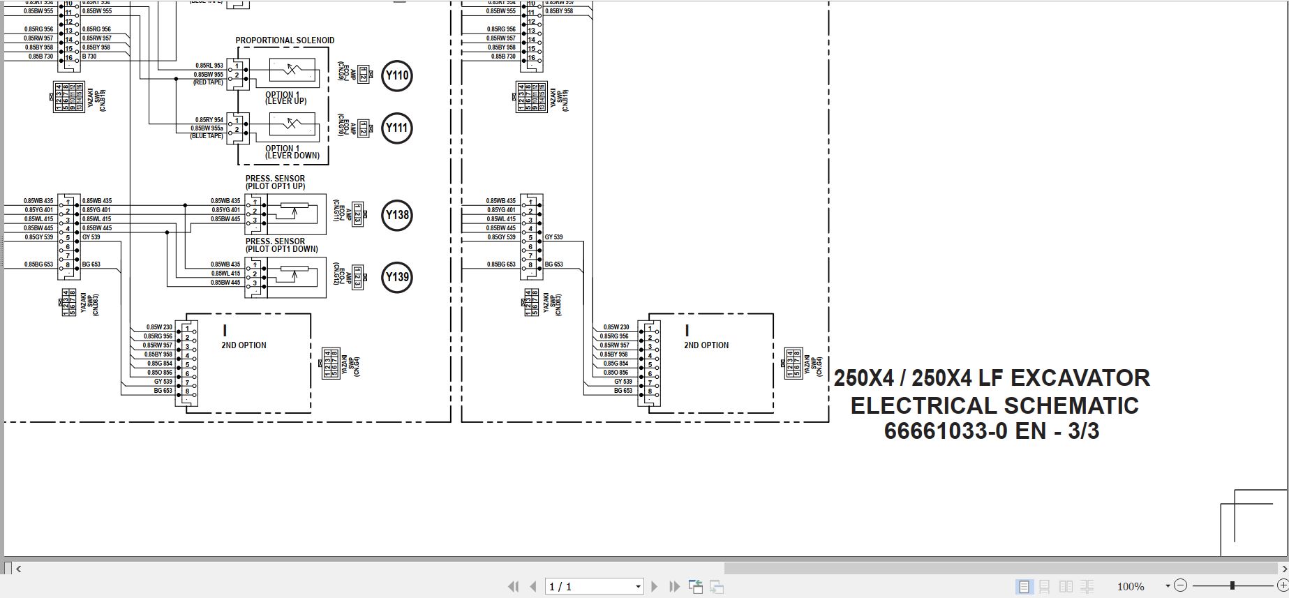 Link-Belt 250X4 250X4 LF Excavator Electrical Schematic PDF