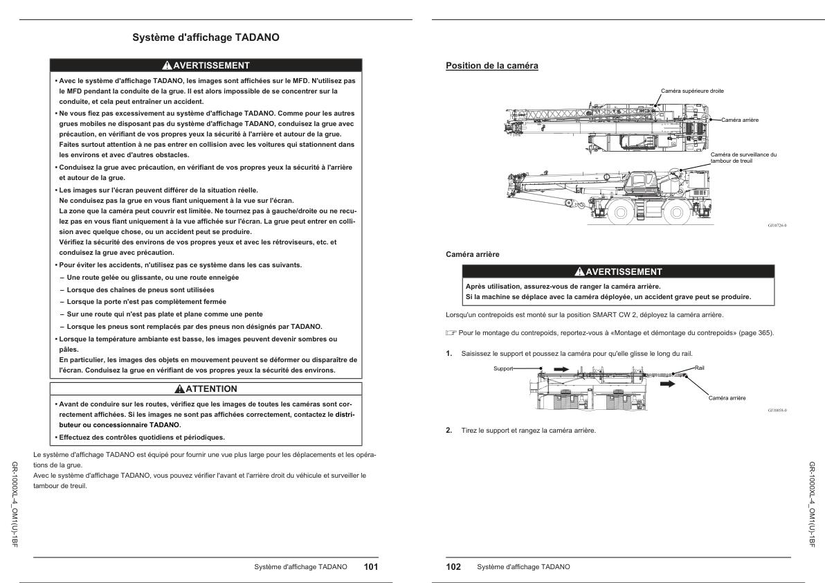 Tadano GR-1000XL-4 Crane Operation Manual GR-1000XL-4_OM1(U)-1BF PDF