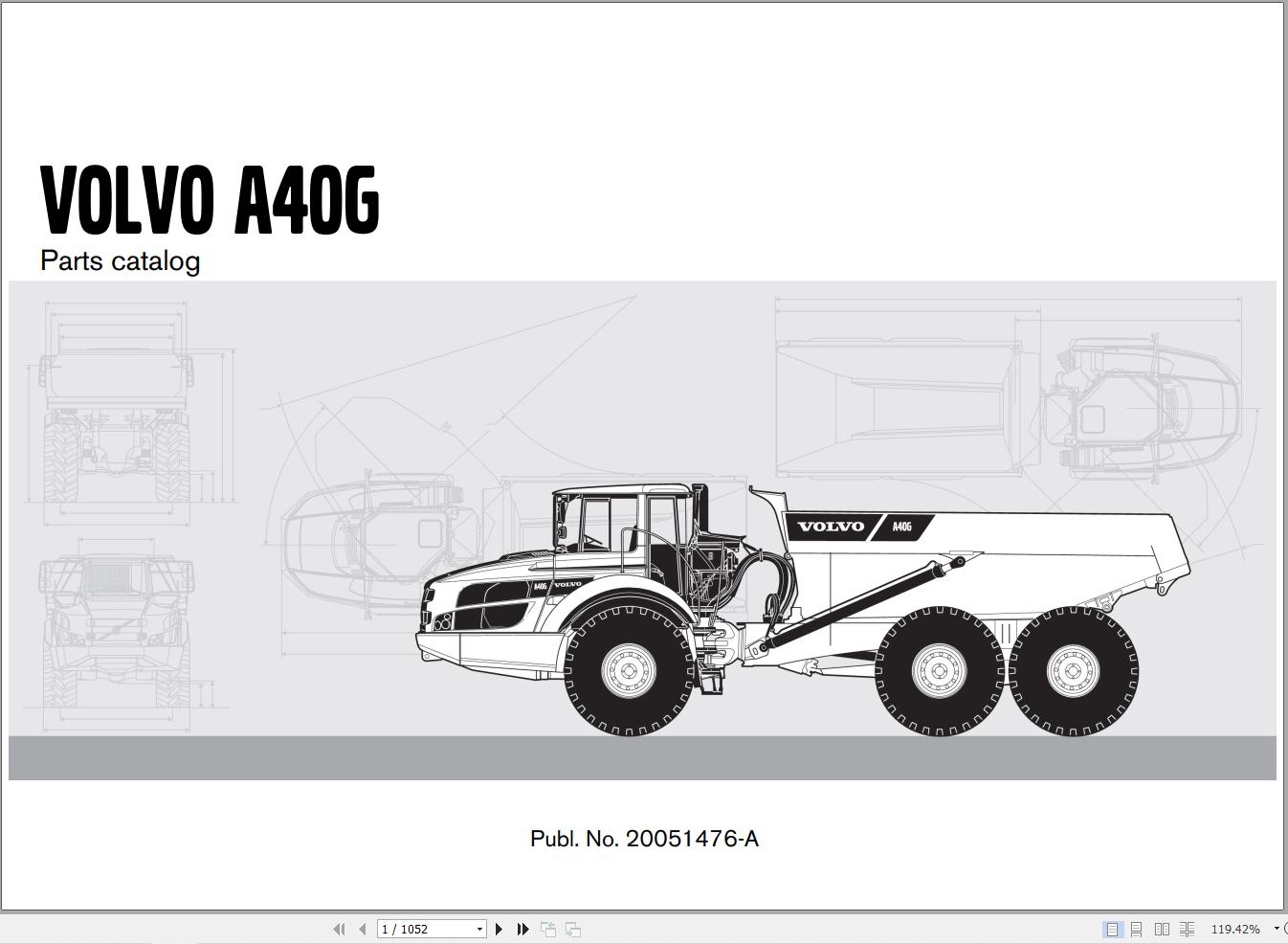 Volvo EC15B Excavator Parts Manual VOE6444410017 PDF