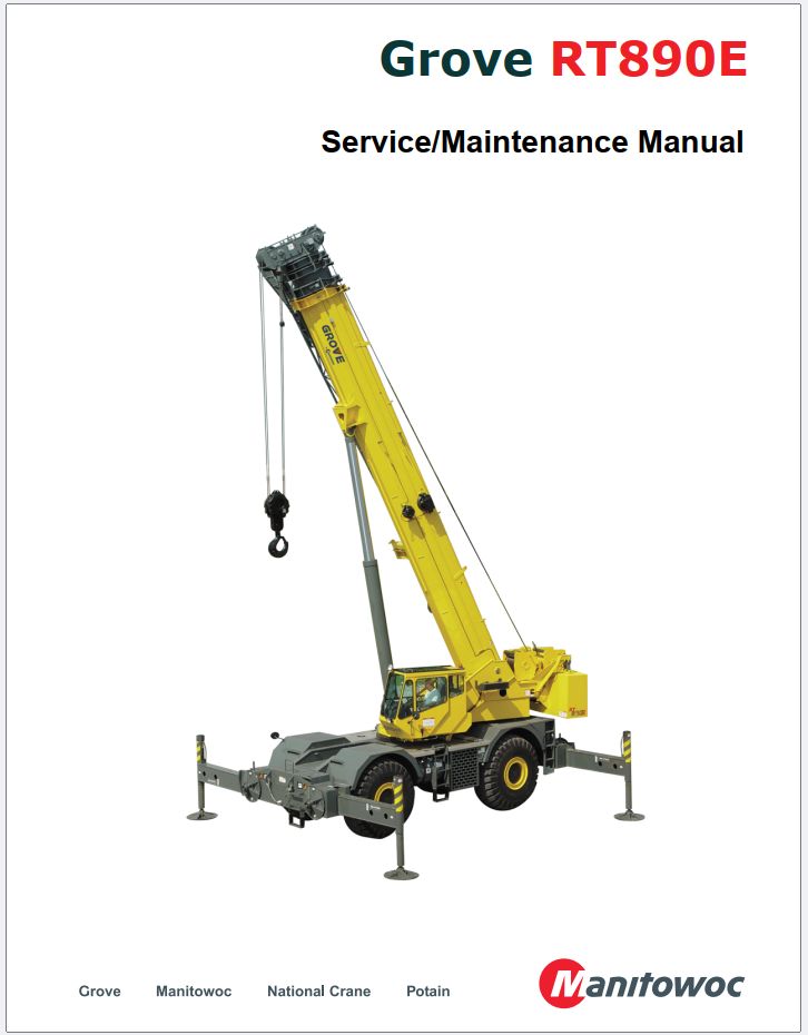 Grove RT890E4 Crane Diagram and Service Manuals PDF