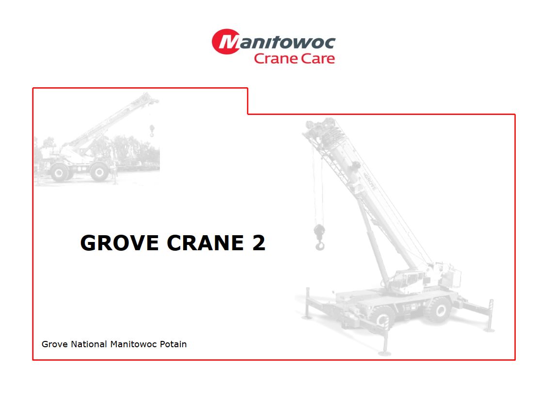 Grove RT9130E4 Crane Diagram and Training Manuals PDF