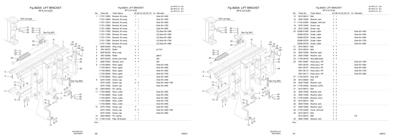 Nichiyu RFTL-60 Forklift Parts Catalog PDF