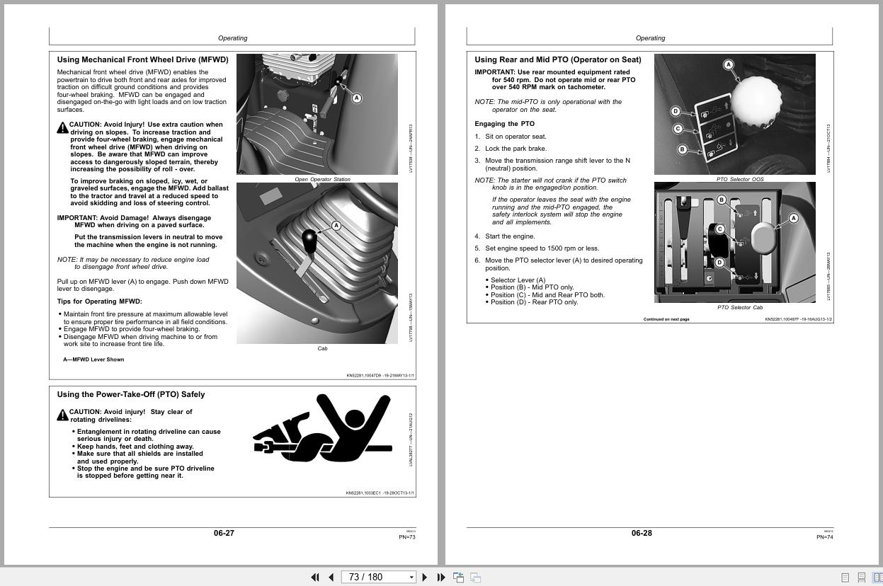 John Deere 3033R 3039R 3046R Compact Utility Tractors Operation Manual OMLVU29135 PDF