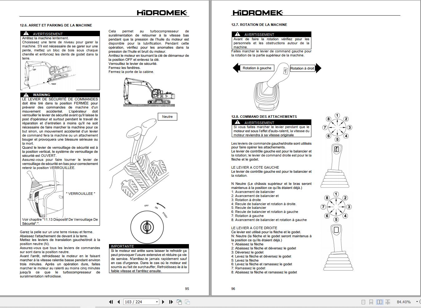 Hidromek HMK220LC-2 to HMK300LCLR Operation Maintenance Manual ...